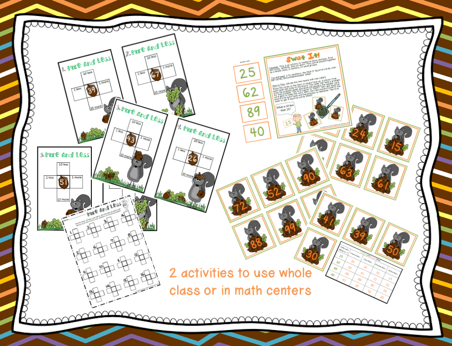 Peterson's Pad: More and Less Freebie and New Number Charts