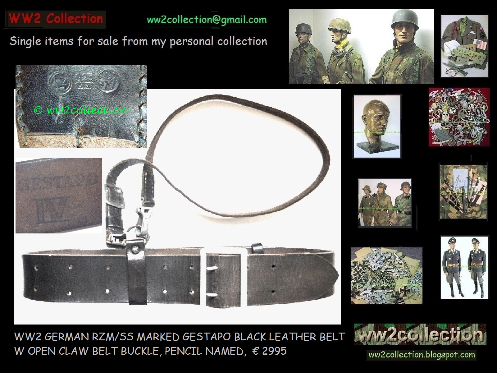 WW2 Collection Price List of my Private Collection Liquidation: WW2 ...