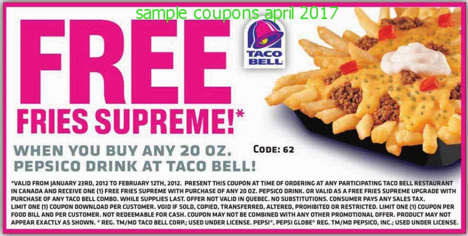 Free Promo Codes and Coupons 2023: Taco Bell Coupons
