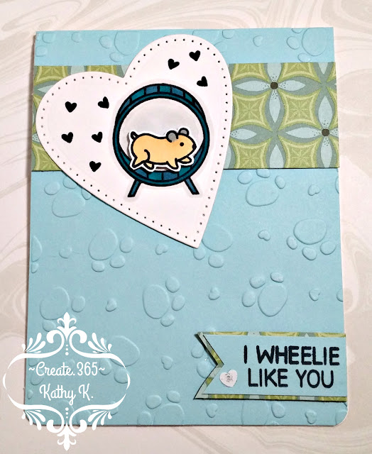 ~Create.365 ~ Sharing My Paper Crafting Life: A "Wheelie" Cute Hamster Card