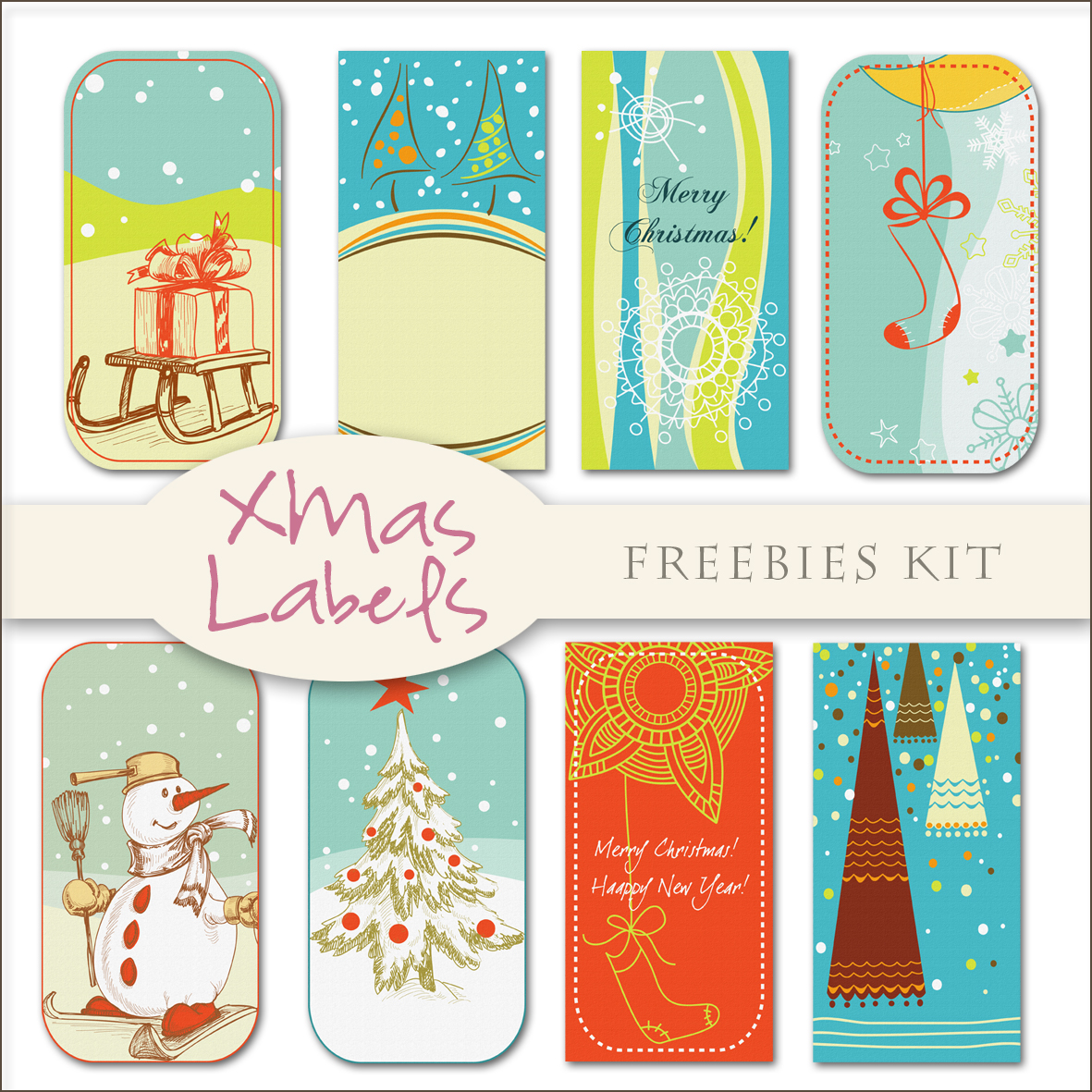 Scrap. DOT: Freebies Xmas Labels Kit