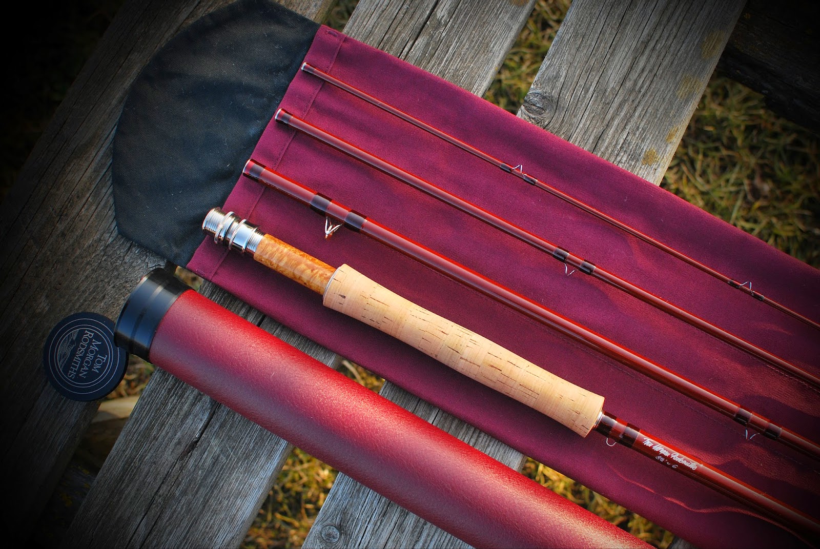 Handcrafted graphite and fiberglass fly rods: Tom Morgan 8 1/2' #6