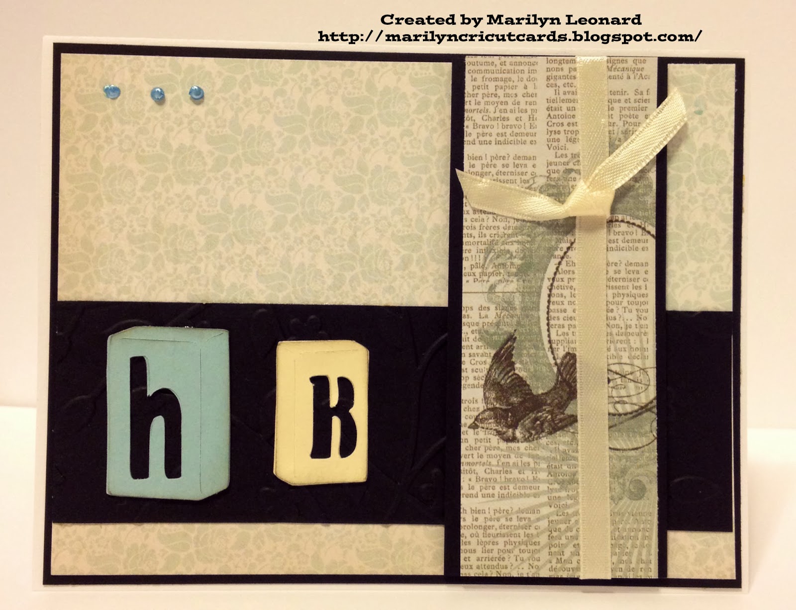 ~ Marilyn's Cricut Cards ~: HB Blocks