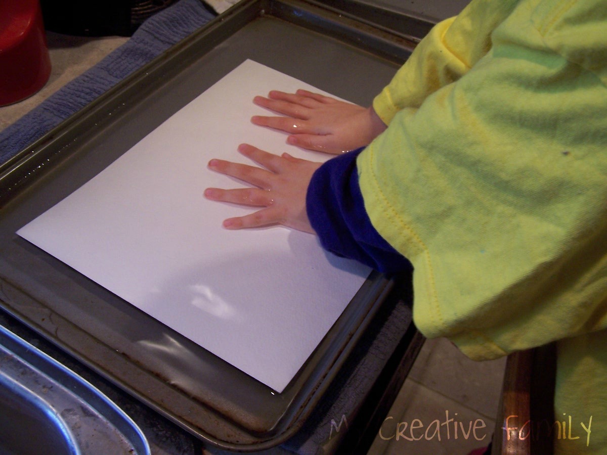 Painting on Wet Paper - Creative Family Fun