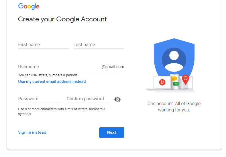 How to setup a gmail account