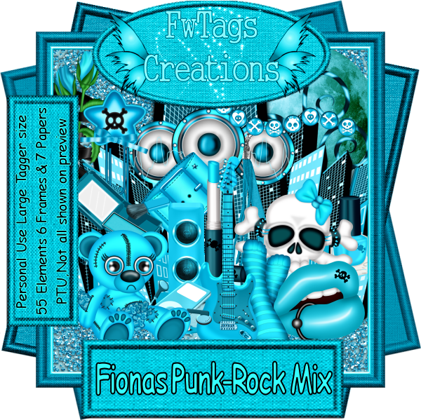 Sensibility Scrapping: Fionas Punk-Rock Mix PU Scrap kit Brand new from ...