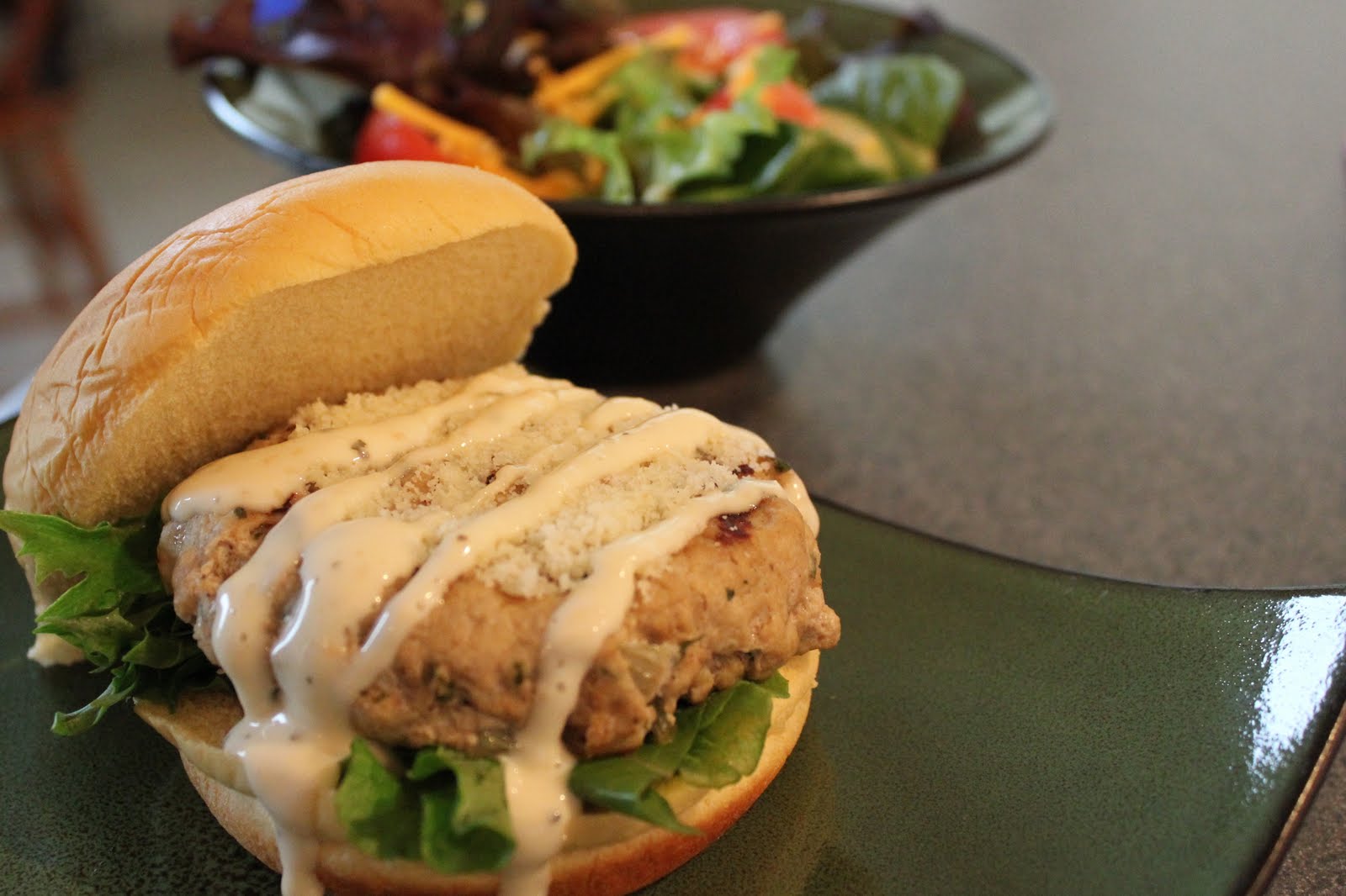 Chicken Caesar Burgers