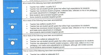 Shona's Shennanigans: 20% of your TTESS Evaluation: SLO's are an Option