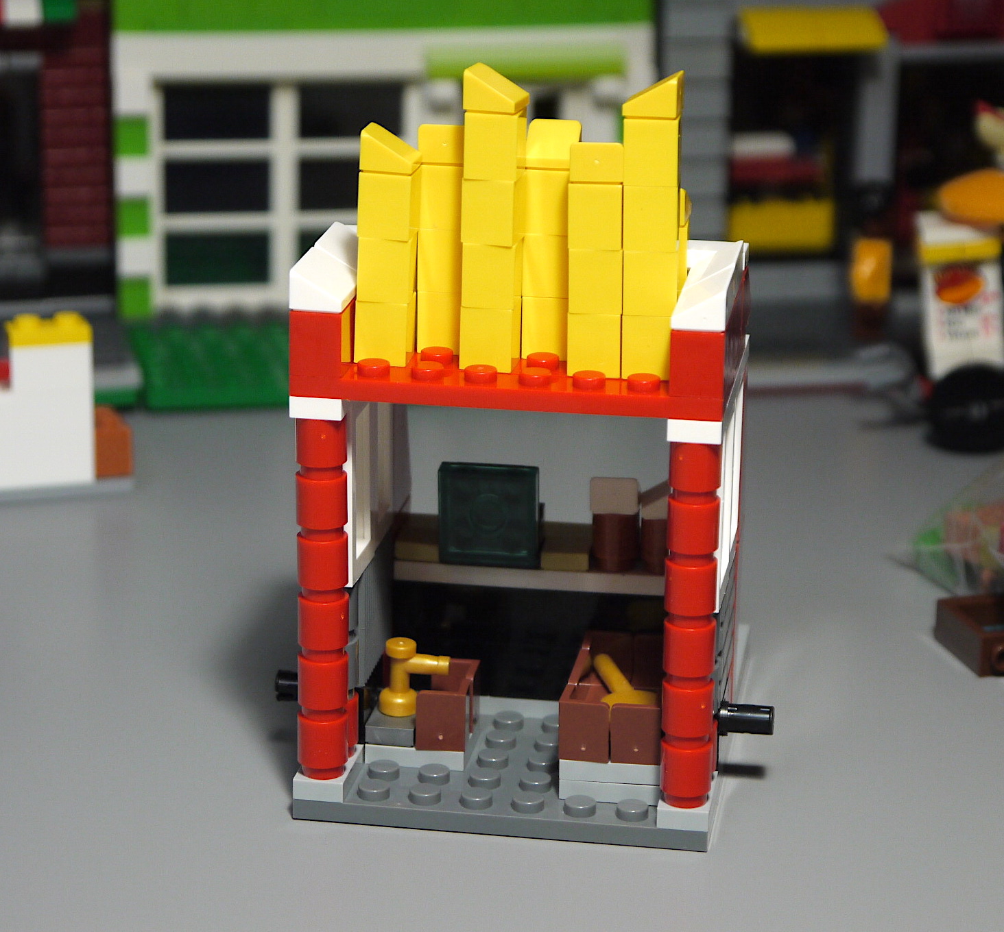 Bricks And Figures: Sembo 6064 Not Lego French Fries Concession Stand MOD