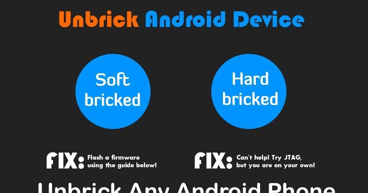 How to flash stock ROM into a bricked device - Take Knowledgey