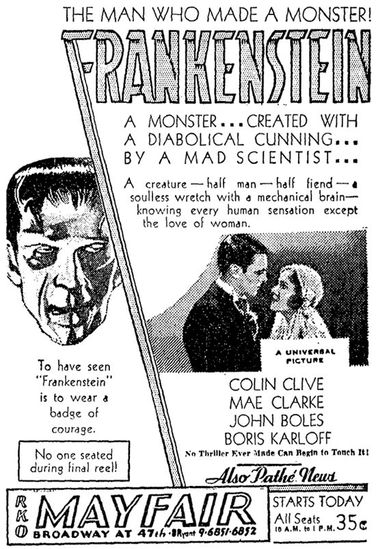 Frankensteinia: The Frankenstein Blog: Badge of Courage