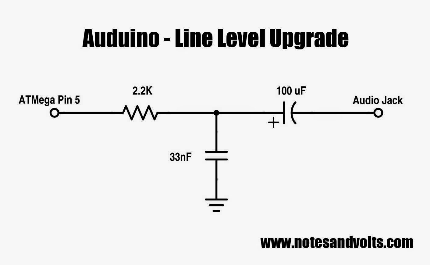Notes And Volts Build The Auduino Granular Synth Line Level Upgrade