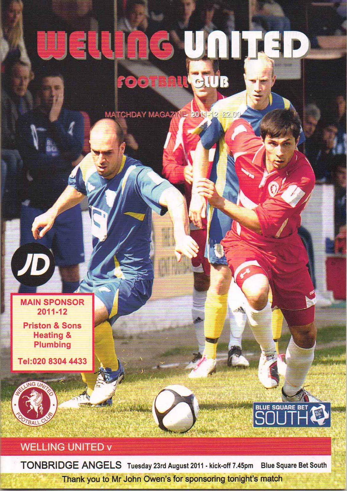 That'll be the Day: Welling United 3 Tonbridge 2