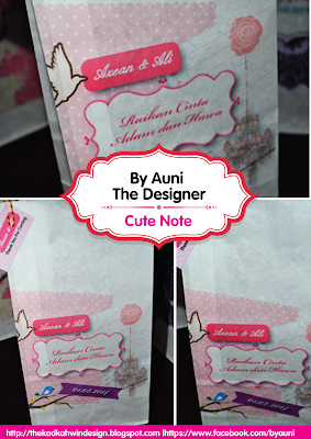 By Auni the Designer: Printed Paper Bag : Cute Note design untuk majlis ...