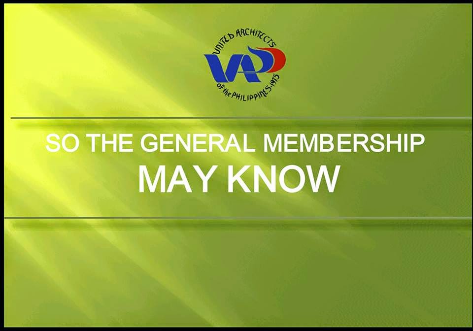 UAP is the IAPOA ~ United Architects of the Philippines