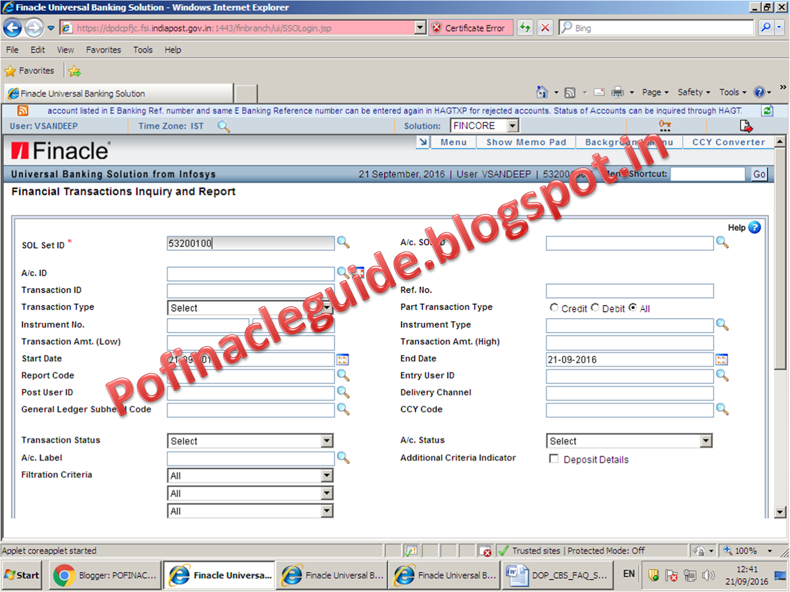 Proceed to generate the report on deposits exceeding 2 Lakhs in POSB ...