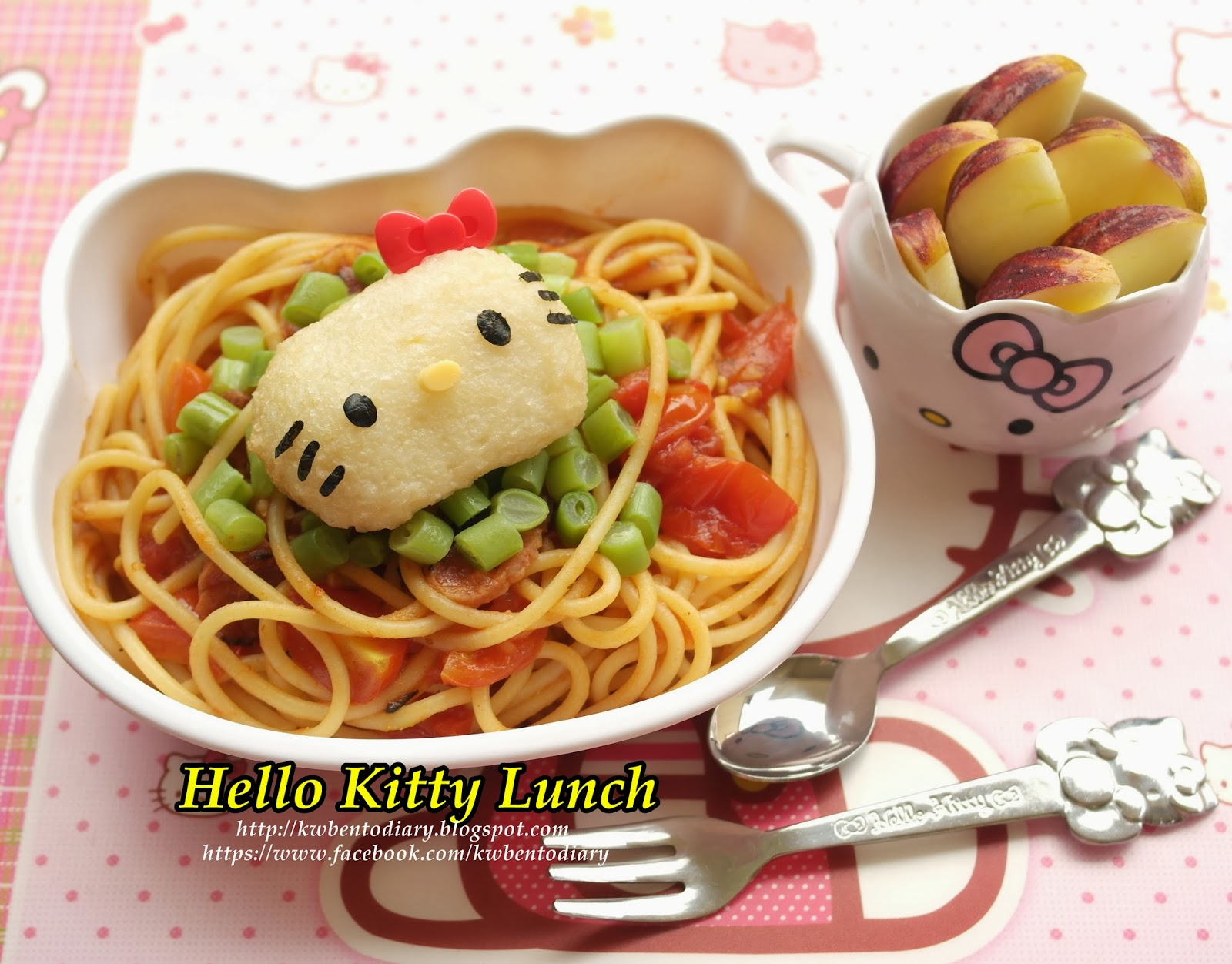 Karenwee's Bento Diary: Bento#Sept21~Hello Kitty Fishcake Lunch