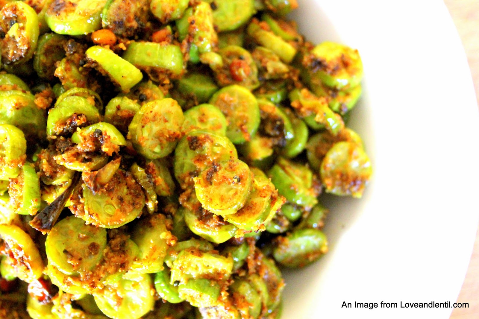 Love & Lentil: Kovakkai Poriyal (Tindora / Ivy Gourd Stir Fry)