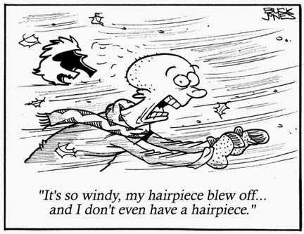 Bucky Jones: Windy Winter Weather Cartoon