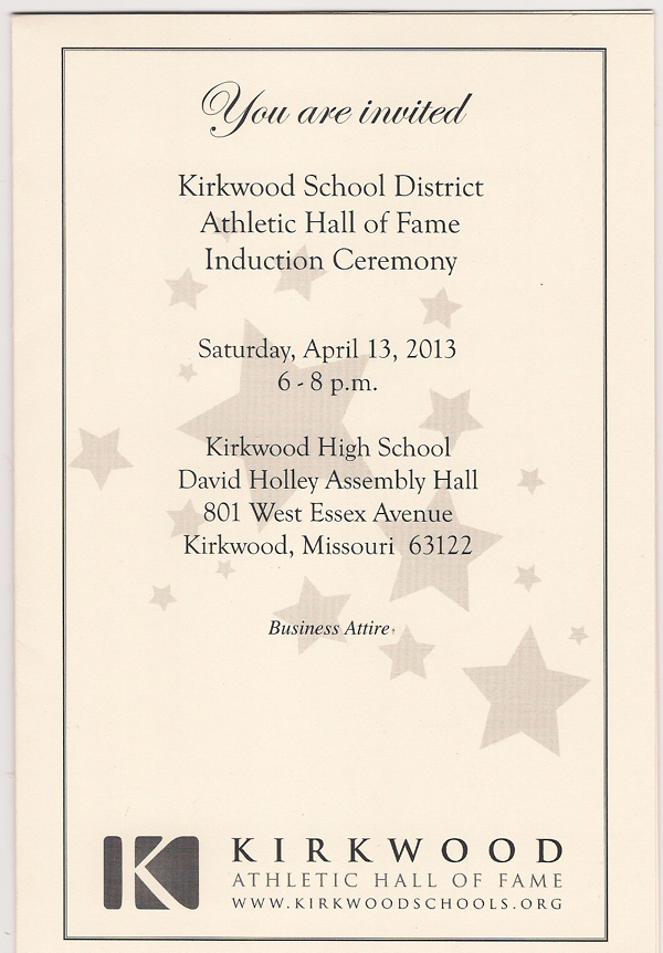 LESLIE'S KHS65 BLOG: KIRKWOOD HIGH SCHOOL ATHLETIC HALL OF FAME ...