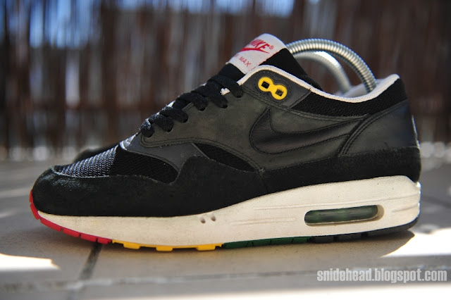 SOLD | 2006 NIKE AIR MAX 1 "rasta" BLACK/BLACK-ANTHRACITE-PN GRN CM 26