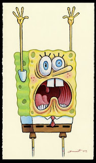 PeterBennettIllustration: Screamin' SpongeBob