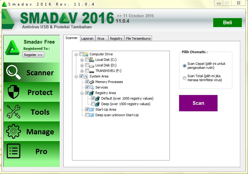 Cara Melindungi Flashdisk Dari Virus Dengan SMADAV ~ Halmahora