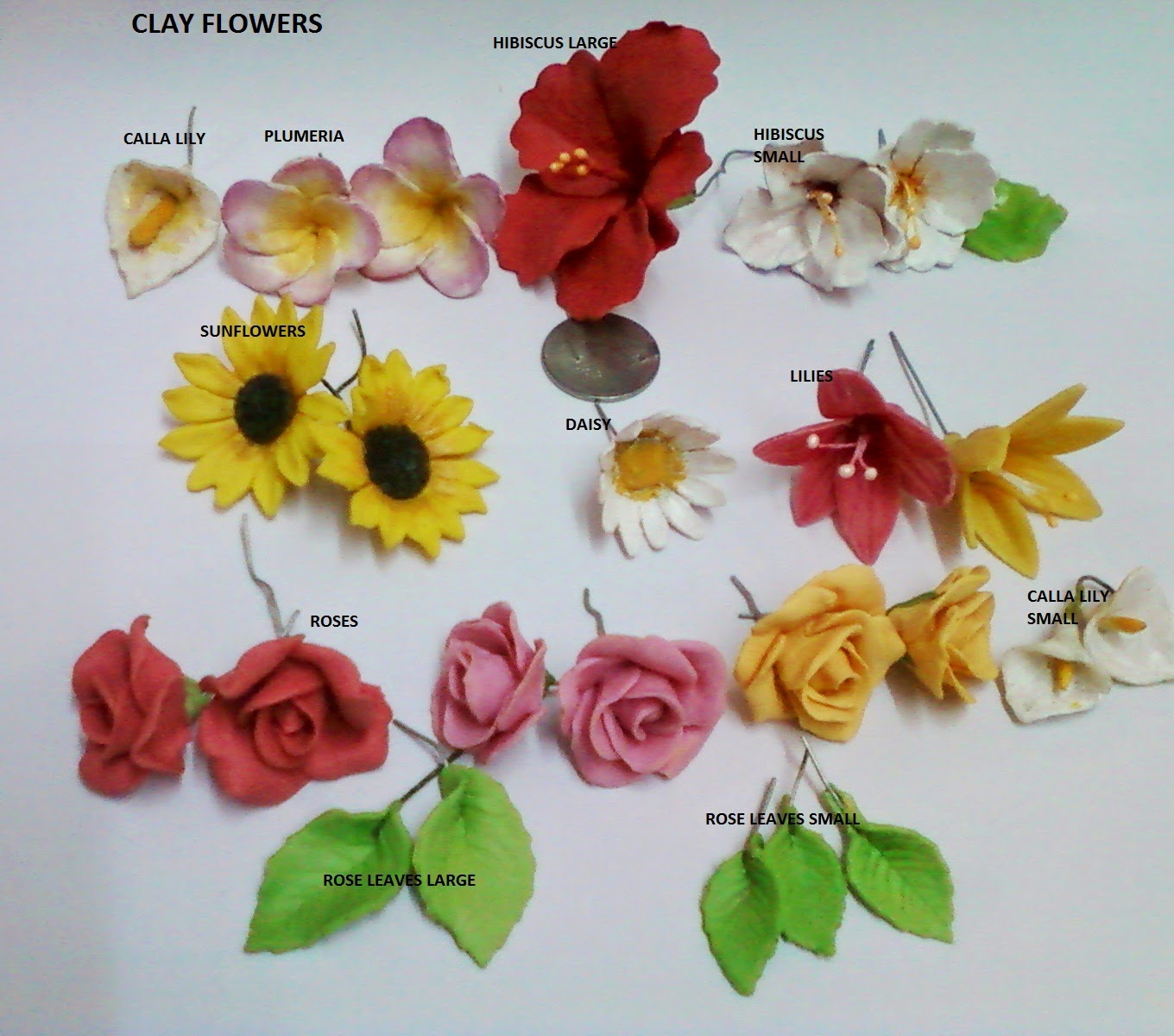 CRAFT WORLD: Clay Flowers