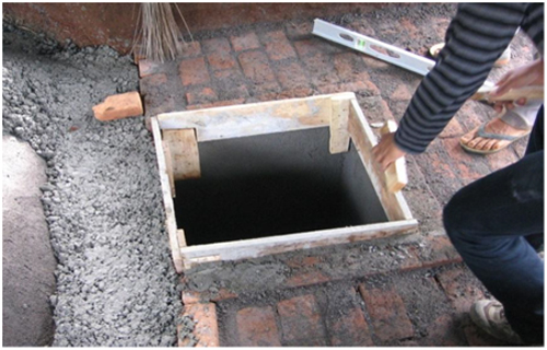 BLOG TEKNIK & VOKASI: Pekerjaan Outlet Reaktor Biogas