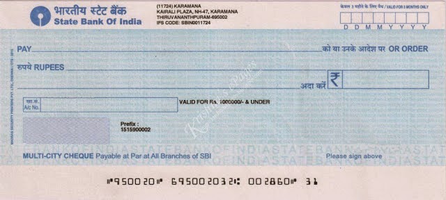 Useful tricks and notes: CTS-2010 Standard and Old Bank Cheques of India