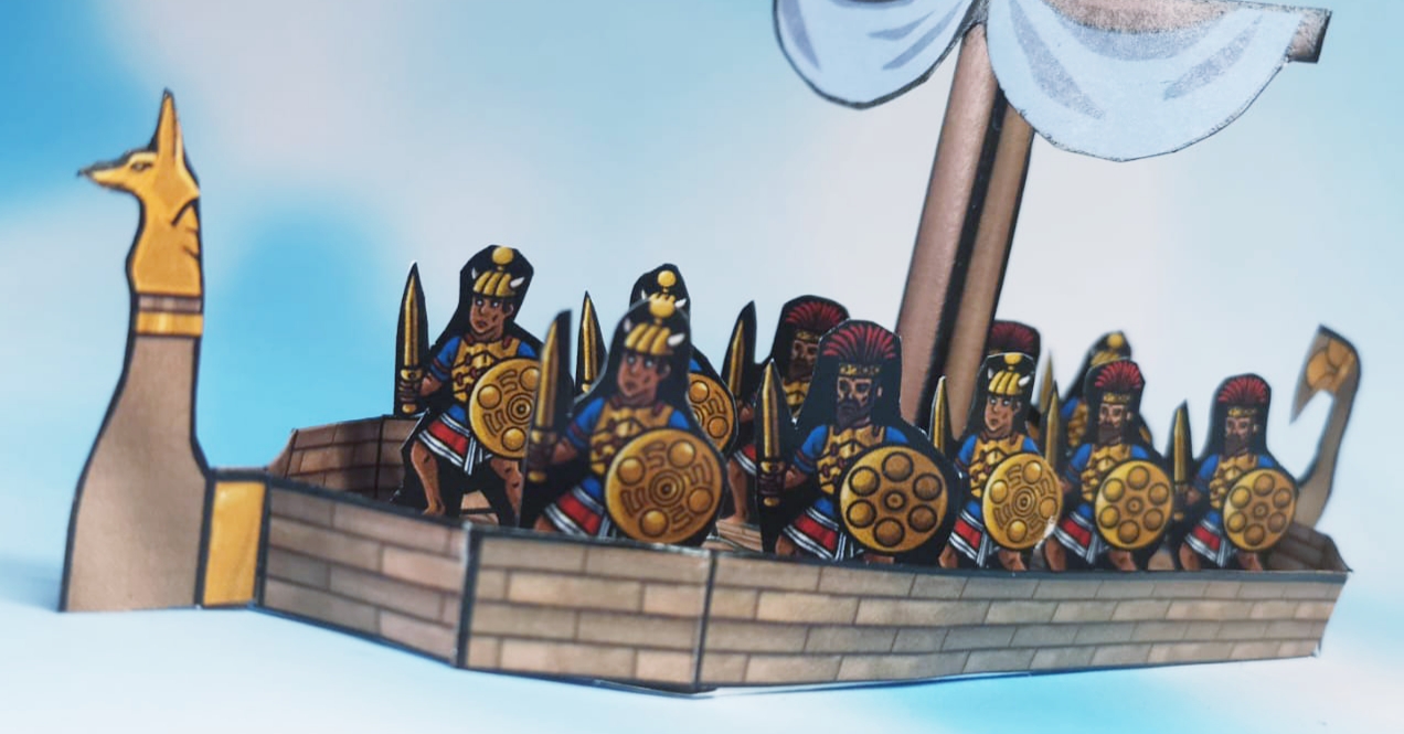 il wargamer solitario: Papercraft ancient egyptian ship