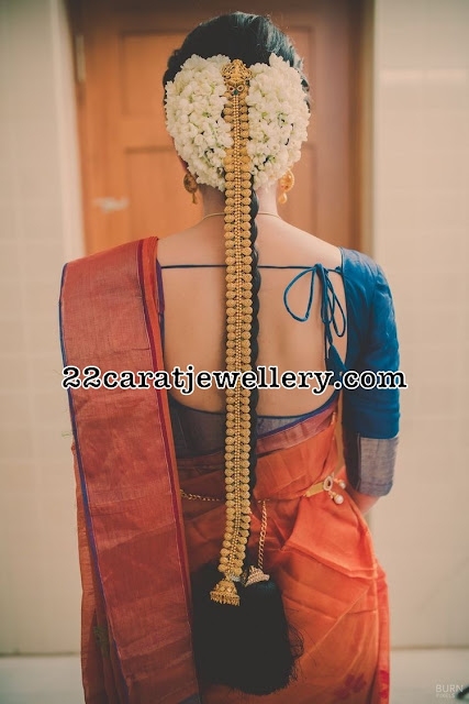 Bride in Latest Antique Gold Jada - Jewellery Designs