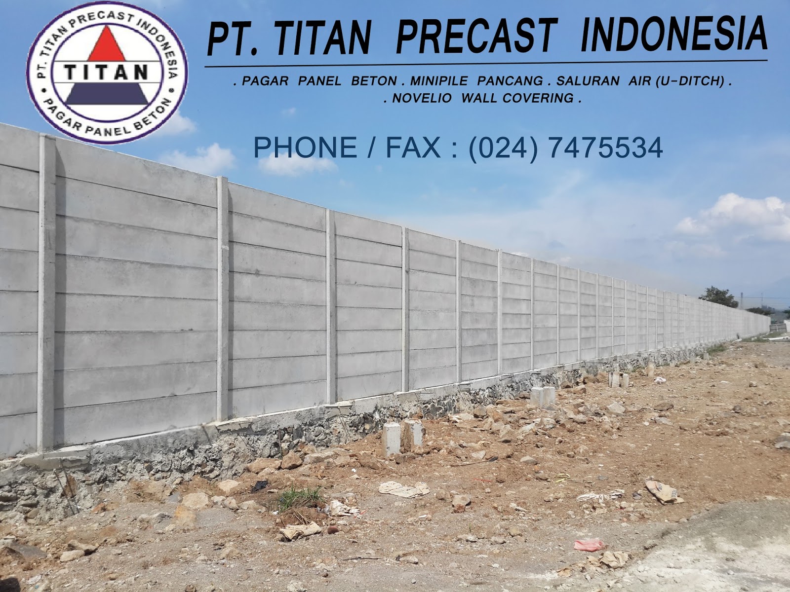 PAGAR PANEL TERBAIK DISEMARANG: Pagar Panel Precast