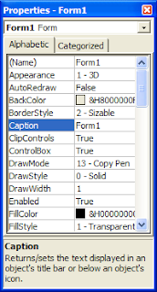 Mengenal Form VB 6 dan Propertinya - Visual Basic 6 untuk Pemula