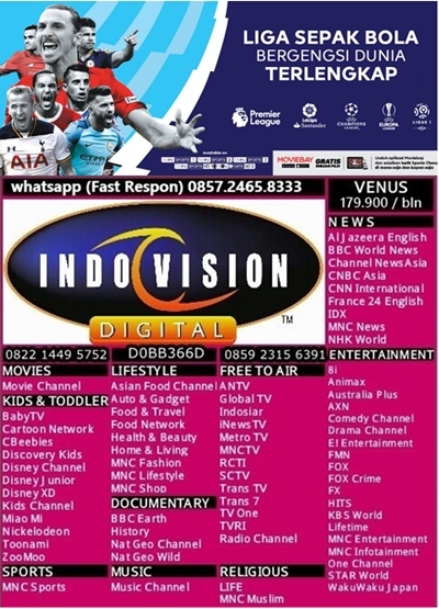 PASANG INDOVISION BUKIT RAYA 0822.1449.5752 : 2017