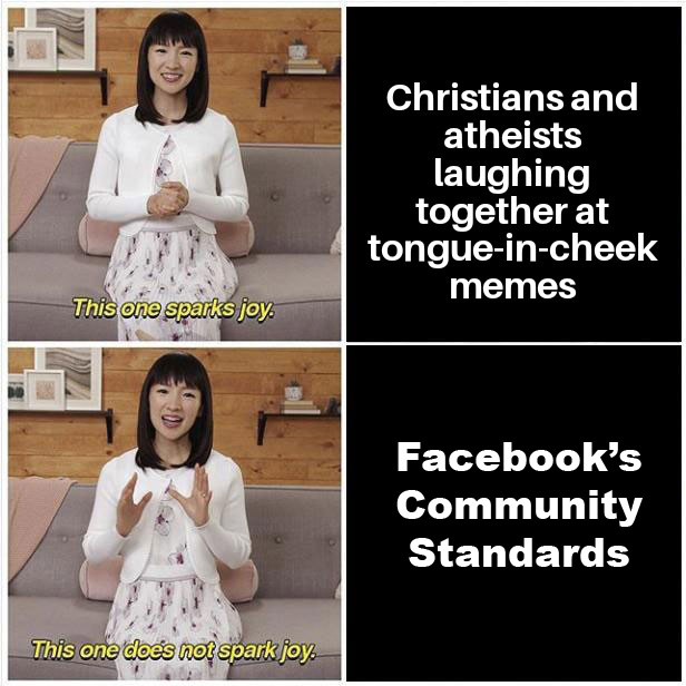 Thoughts are like fishes: Facebook's community standards