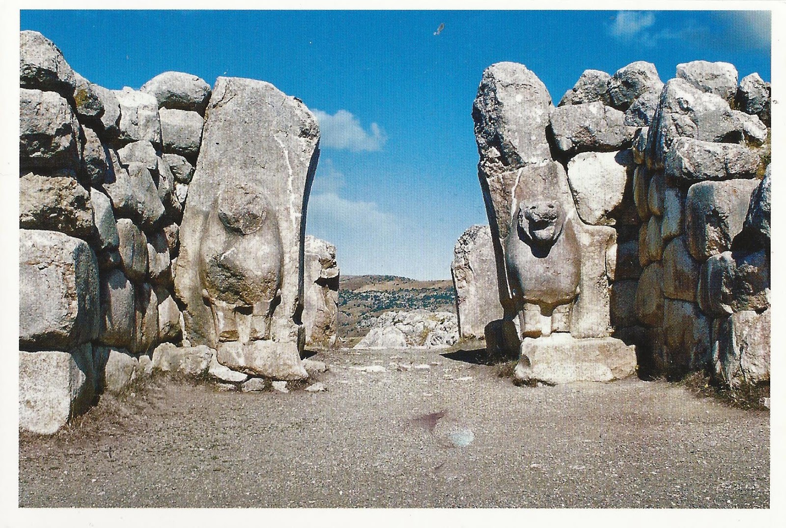 A Journey of Postcards: Lion's Gate in Hattusa | Turkey