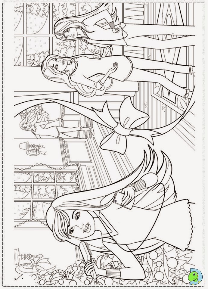 Dinokids - Desenhos para colorir: Desenhos da Barbie um Natal perfeito ...