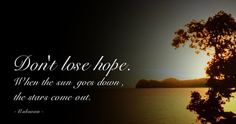 Don't lose hope. When the sun goes down, the stars come out | Positive ...