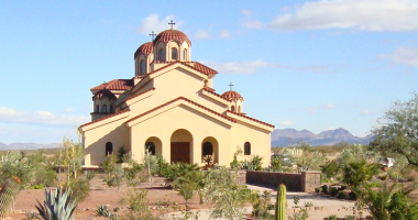 Religious Tourism: St. Paisius Monastery. Safford, Arizona. USA.