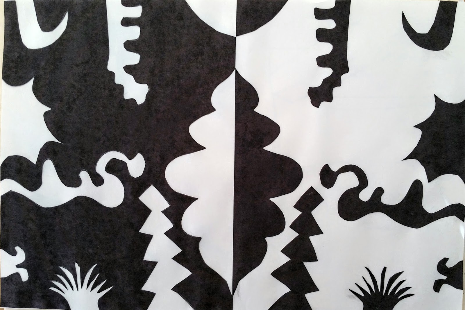 Whitfield H Art Portfolio: Positive/Negative Collage