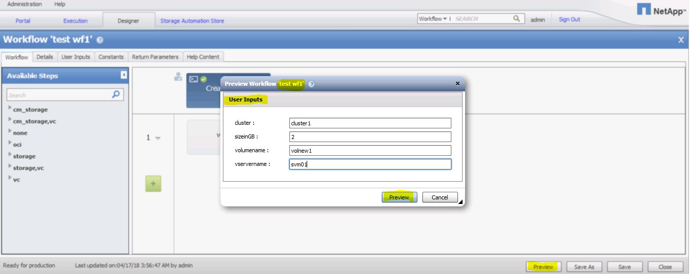 Remote Infrastructure Management: NetApp WFA Management