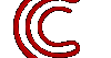 Red neon cents symbol animated gif