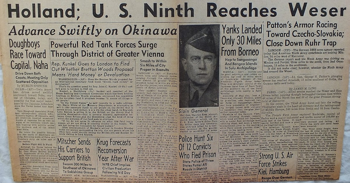 Vintage Johnstown: April 4, 1945: British Drive to Cut Off Germans In ...