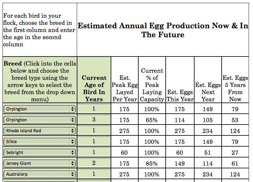 Free Chicken Keeping Calculators
