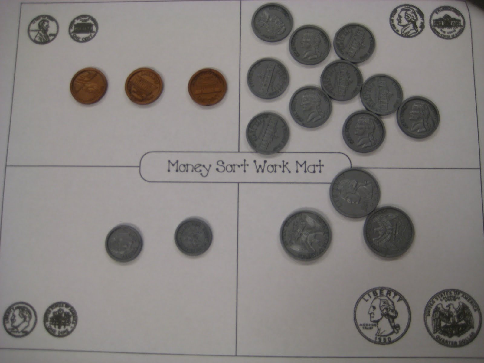 Kinder Garden: Sorting and Graphing Coins