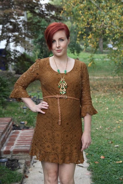 Thrift and Shout: Cute Outfit of the Day: A Perfect Fall Dress