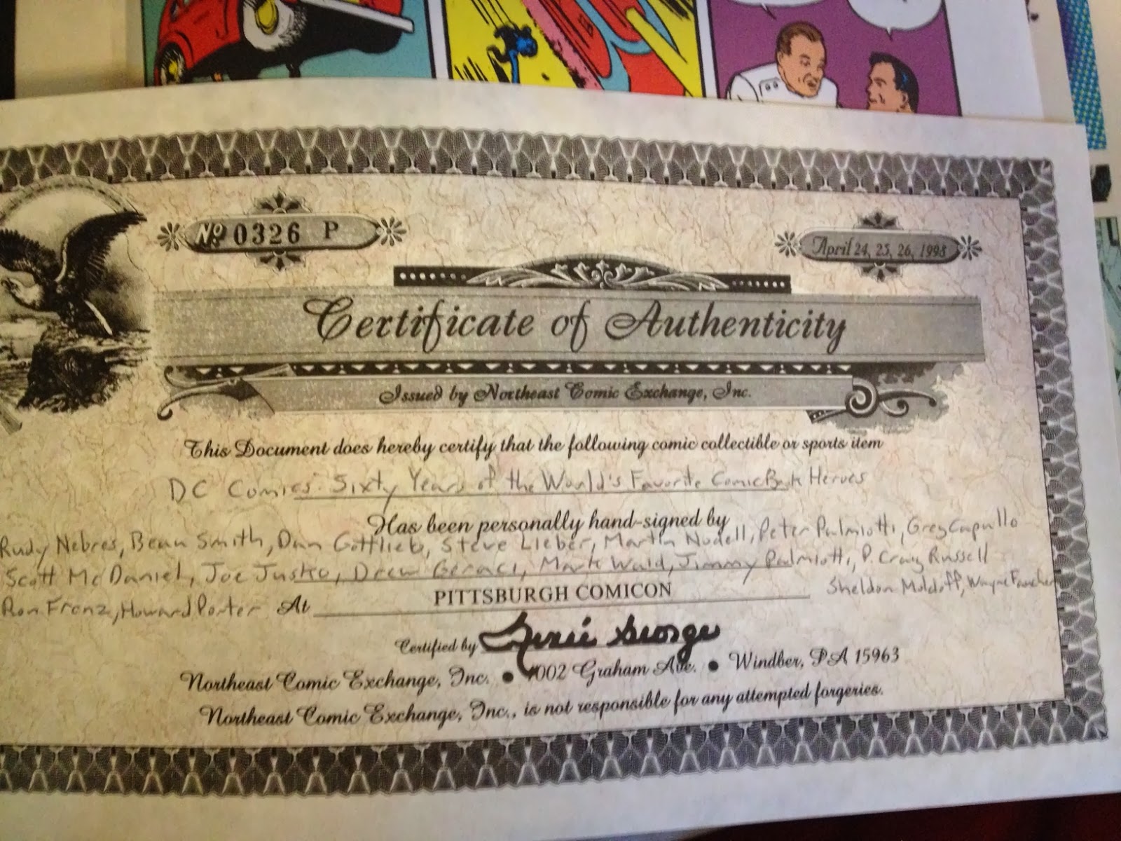 The Yeti Speaks!: Autographs galore in the "DC Comics 60 Years" Hardcover