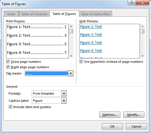 Cara membuat table of figures atau daftar gambar di Microsoft Word 2007
