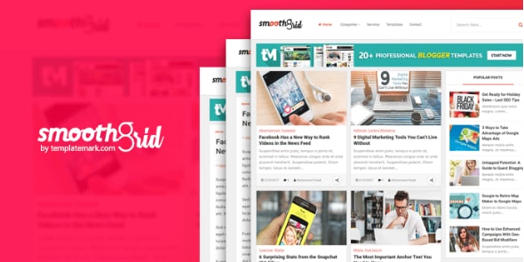 Smooth Grid - Responsive Blogger Template & Fast loading - Free Premium ...
